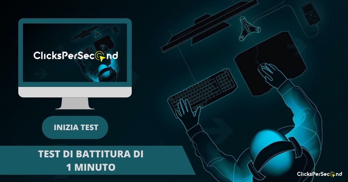 Test di digitazione da 1 minuto | WPM e precisione